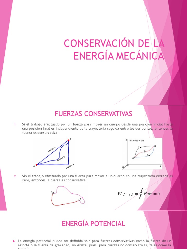 Conservación de la energía mecánica: Aplicación del principio de ...
