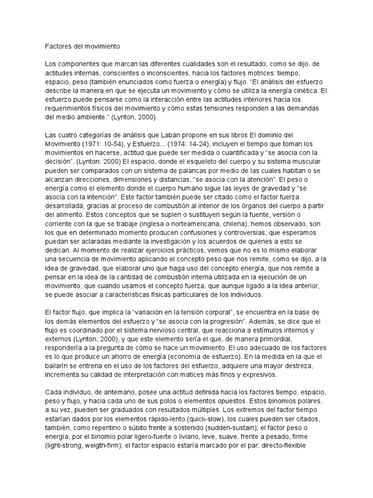Laban Notation | PDF | Peso | Fuerza