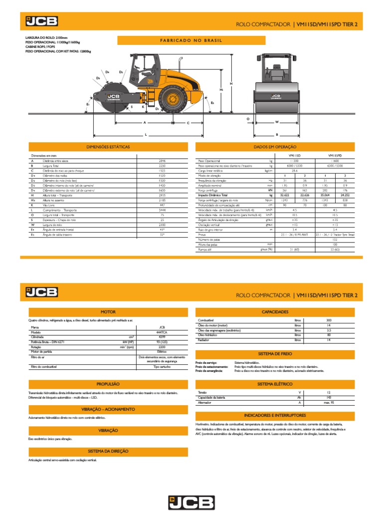 Catalogo JCB VM115 | PDF | Radiador | Motores