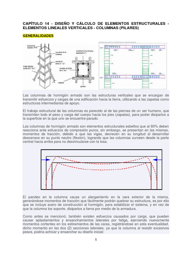 Clases de Hormigon Armado - Diseño de Elementos Estructurales Lineales ...