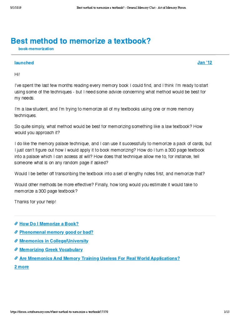 Memory 2 | PDF | Memory | Neuropsychological Assessment