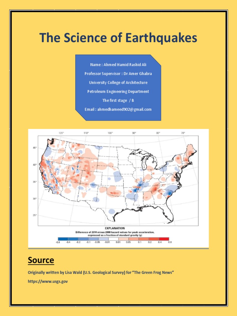 The Science of Earthquakes PDF | PDF | Earthquakes | Plate Tectonics