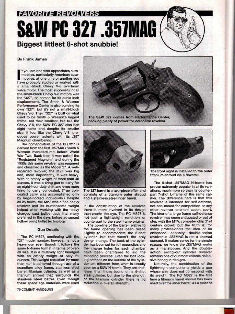 SW PD 327 Article | PDF | Revolver | Handgun