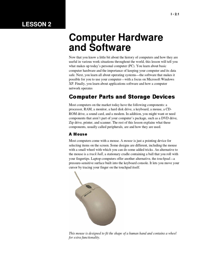 Computer Hardware And Software 2 Pdf Printer Computing