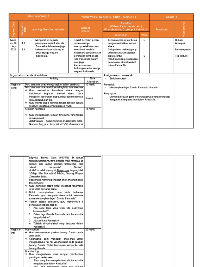 01 Lesson Plan | PDF