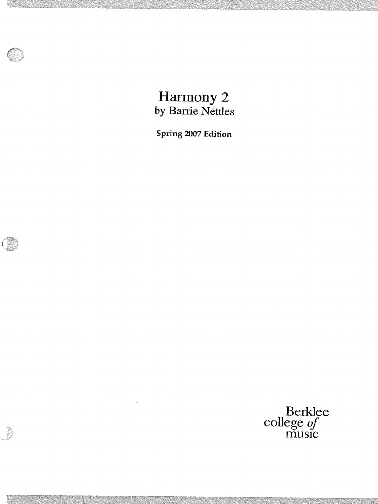Harmony 2 Berklee Nettles | PDF