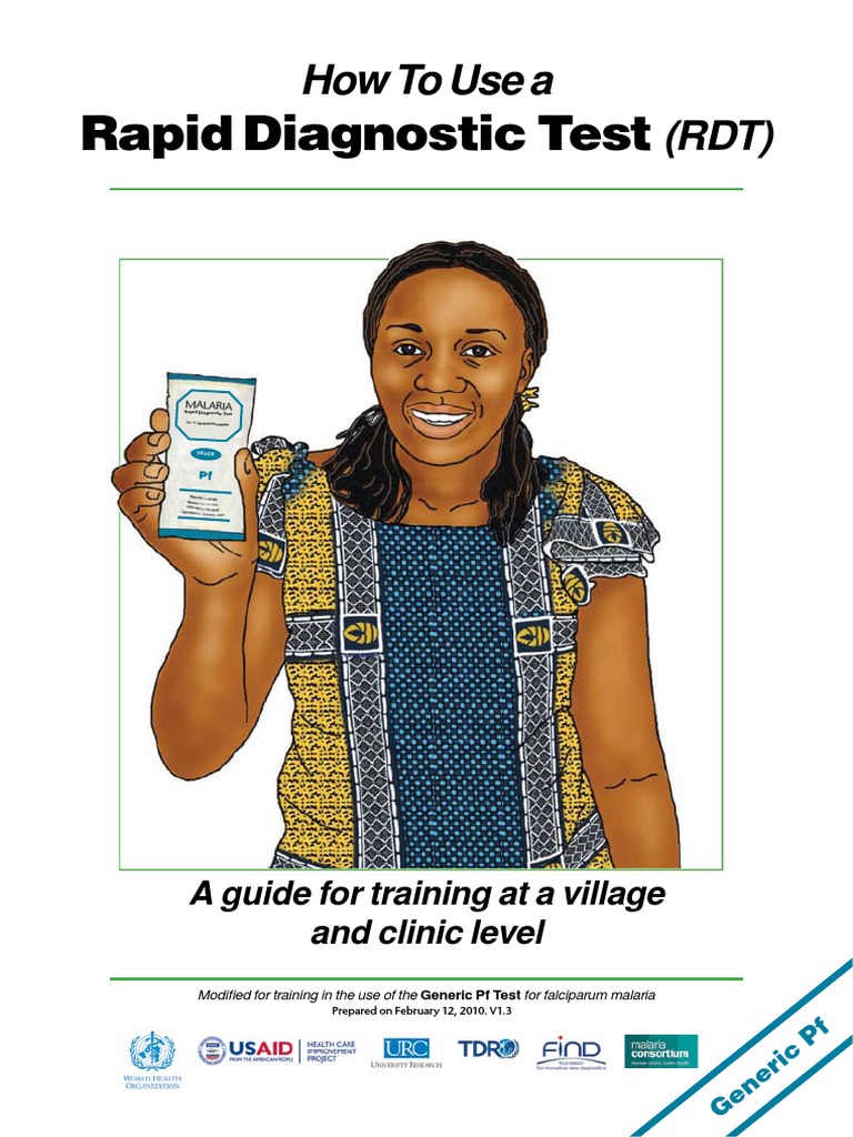 RDT Training Guide for Malaria Testing | PDF | Malaria | Plasmodium