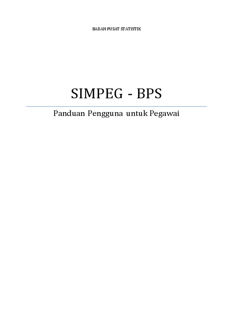 SIMPEGPanduanUntukPegawai PDF | PDF
