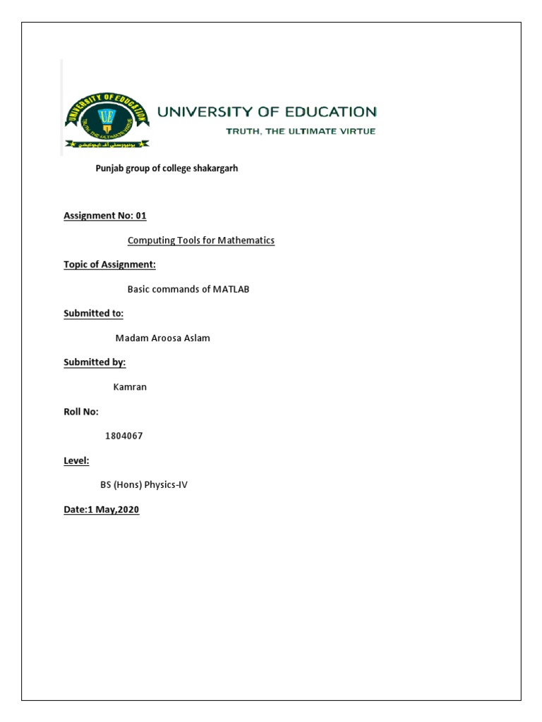 CTM Assignment | PDF