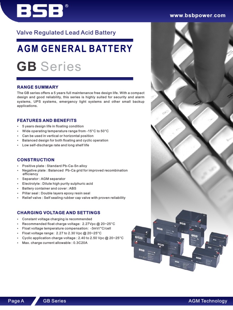 BSB GB Series | PDF | Energy Storage | Electricity