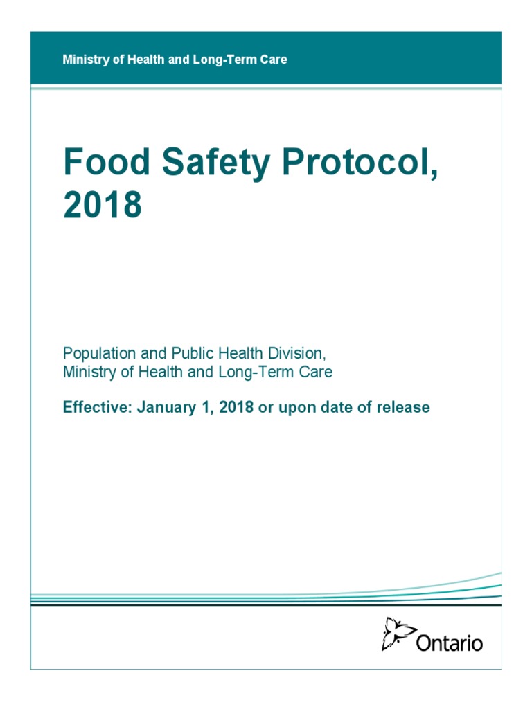 Food Safety Protocol 2018 en | PDF | Food Safety | Foodborne Illness