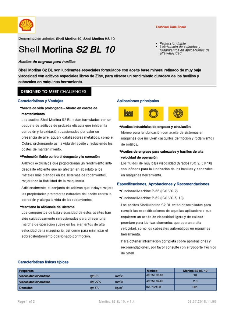 Morlina S2 BL 10 | PDF | Lubricante | Petróleo
