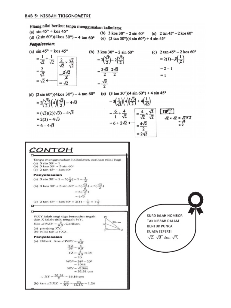 Modul 2 Contoh Soalan Tangen | PDF