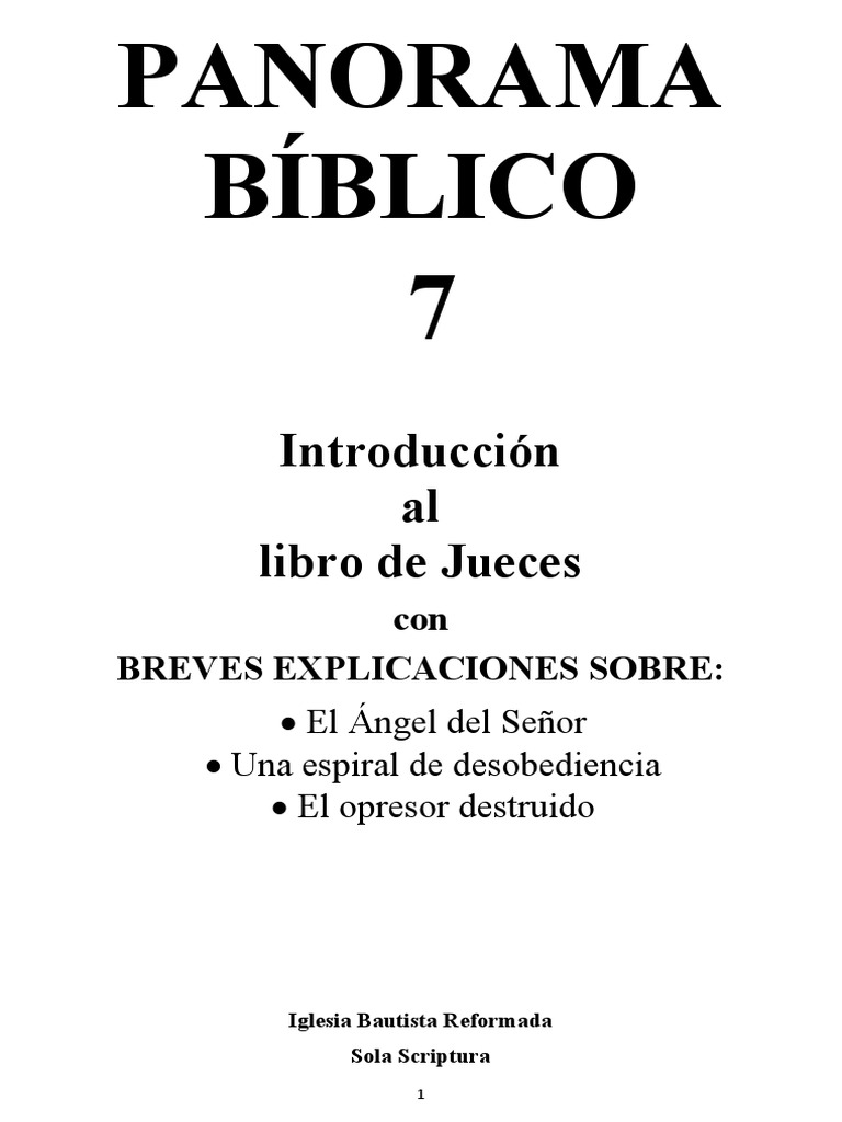 Introduccion Al Libro de Jueces | PDF | Libro de Deuteronomio | Cristo ... Introduccion Al Libro de Jueces | PDF | Libro de Deuteronomio | Cristo ...