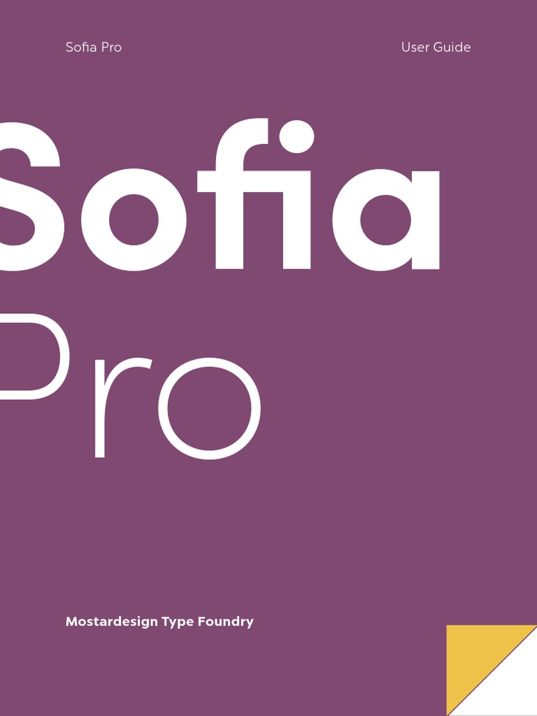 Sofiapro Userguide Kit - Font - Sans | PDF | The Metamorphosis | Semiotics