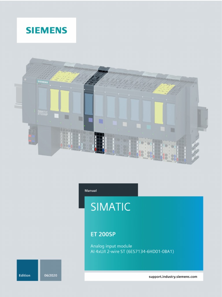 Et200sp Ai 4xu I 2 Wire ST Manual en-US en-US PDF | PDF | Parameter ... Et200sp Ai 4xu I 2 Wire ST Manual en-US en-US PDF | PDF | Parameter ...