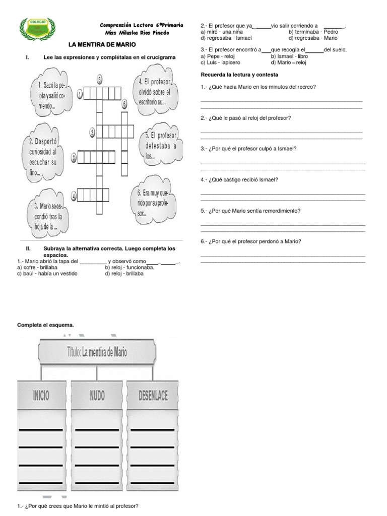 Tarea de Compresion Lectora | PDF