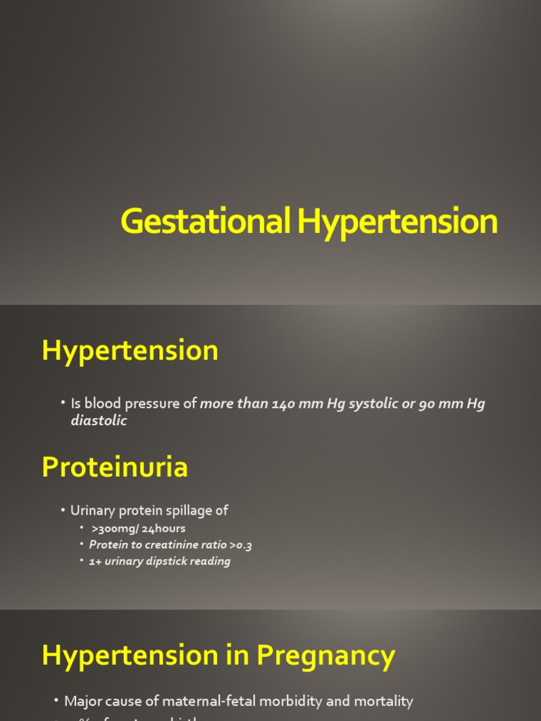 Gestational Hypertension | PDF | Hypertension | Epidemiology