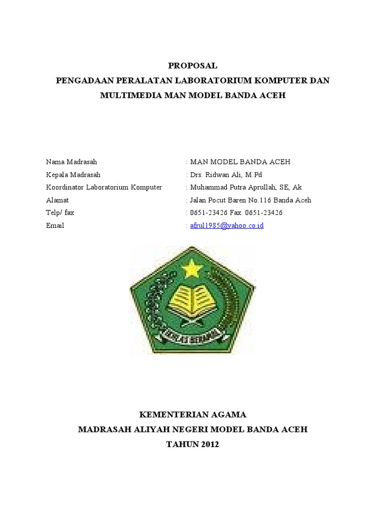 PROPOSAL Lab Komputer Dan Multimedia | PDF