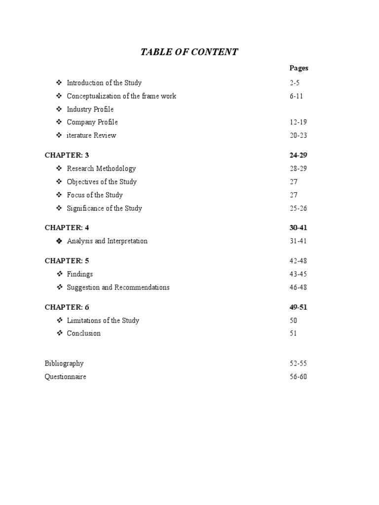 Table of Content | PDF