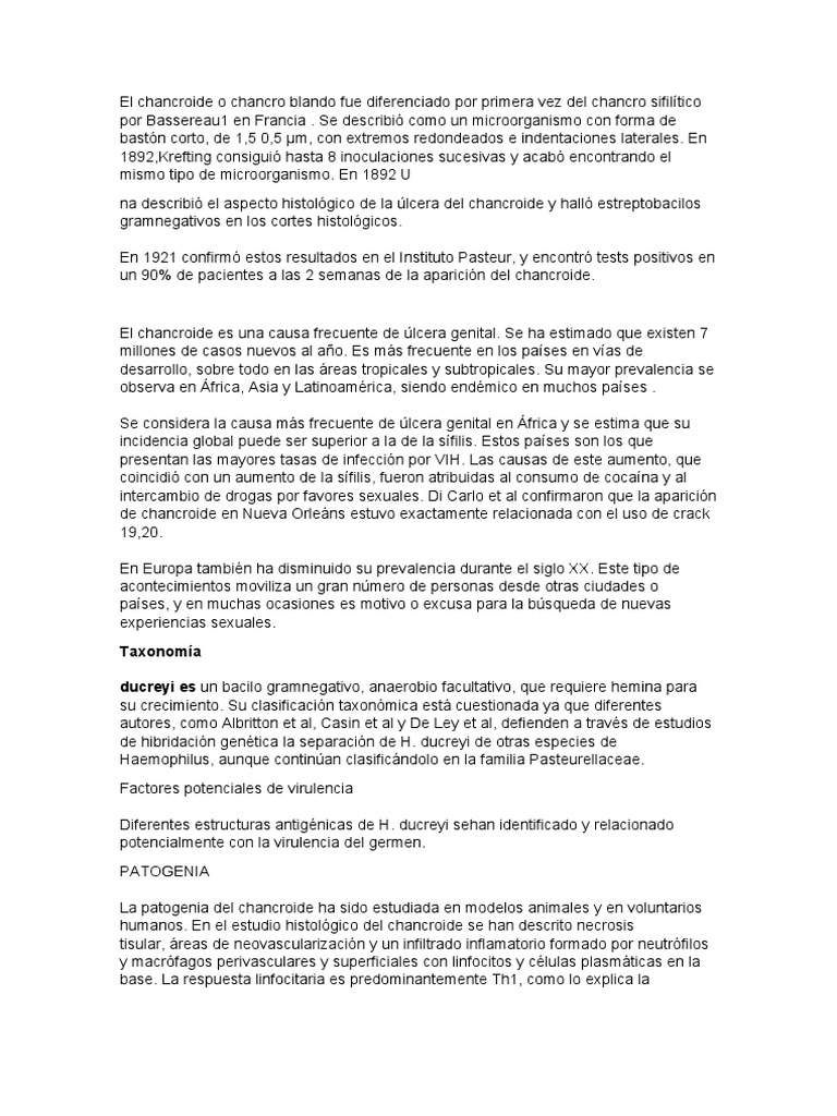 Chancroide: Causas y Tratamiento | PDF | Diagnostico medico | VIH