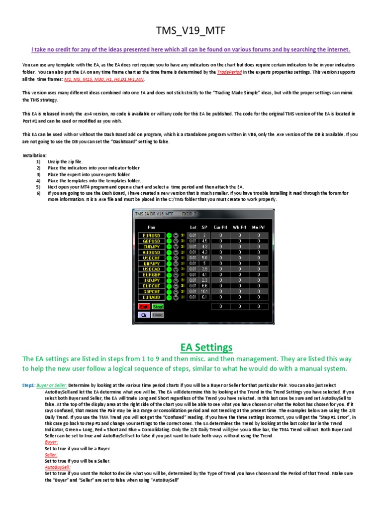 TMS V19 Manual | PDF | Icon (Computing) | Moving Average