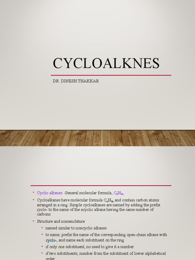 Cyclo Alkanes | PDF | Conformational Isomerism | Stereochemistry