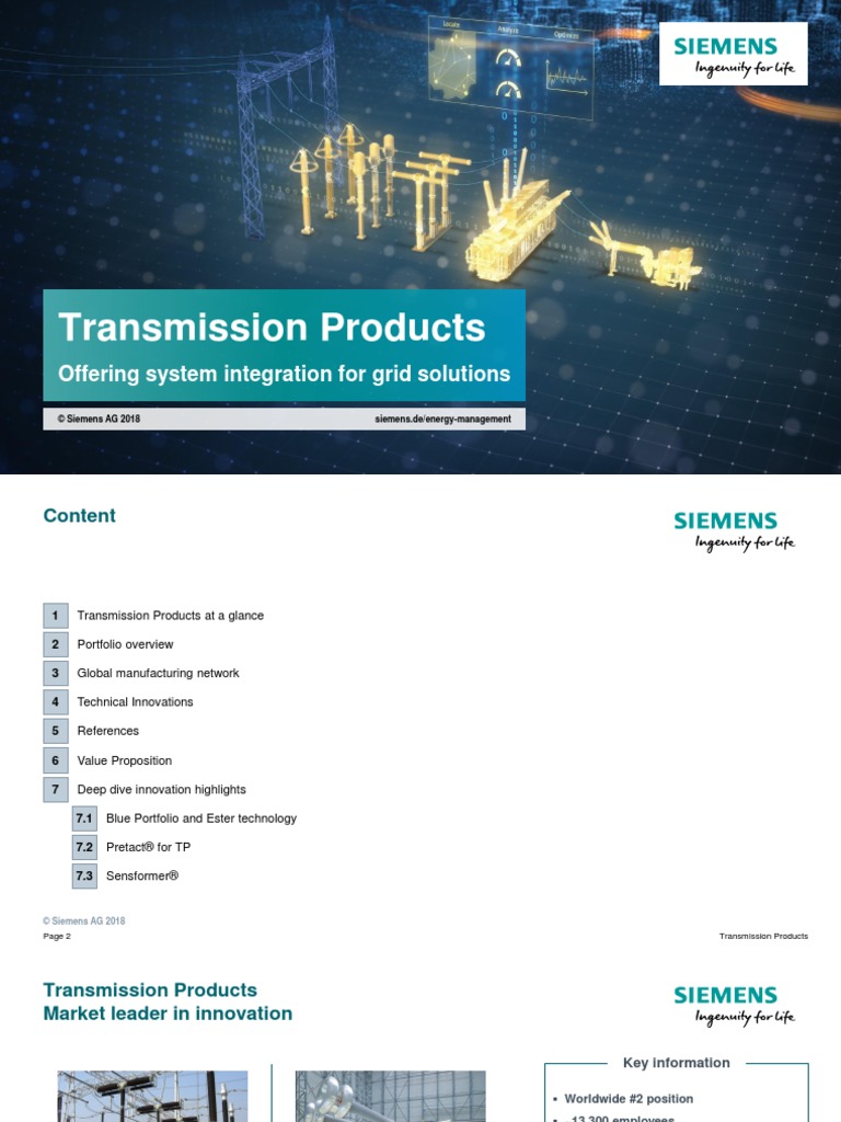 Transmission Products: Offering System Integration For Grid Solutions ...