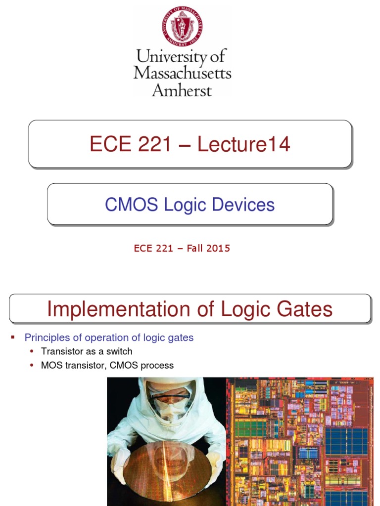 L14-CMOS Logic Devices | PDF | Cmos | Mosfet