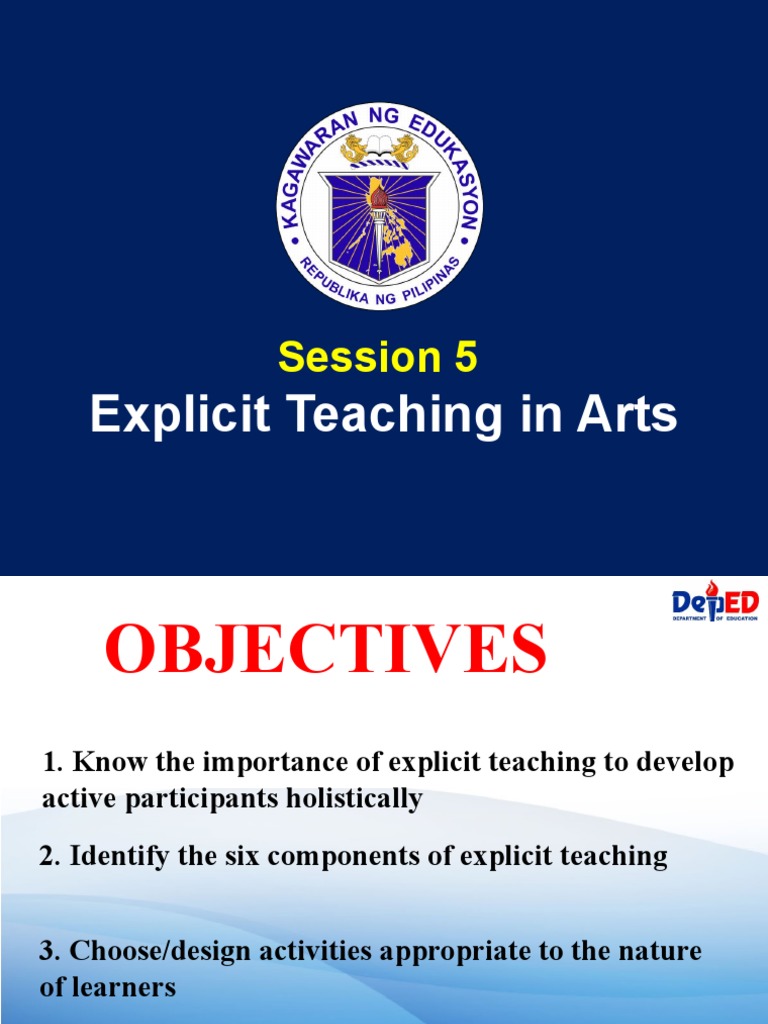 Session 5 - Explicit Teaching | PDF | Learning | Teachers