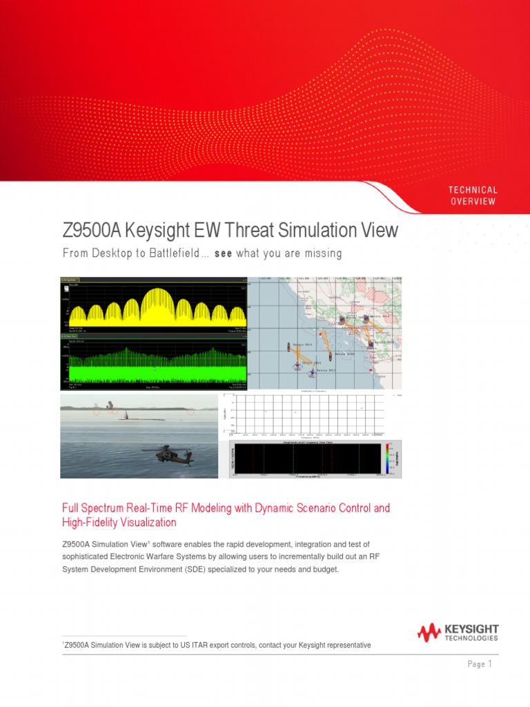 Z9500A Keysight EW Threat Simulation View: From Desktop To Battlefield ...
