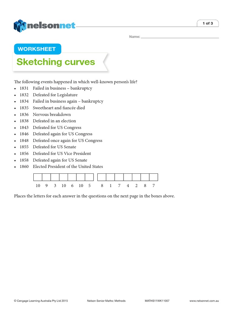 Sketching Curves: Worksheet | PDF | Algorithms | Abstract Algebra