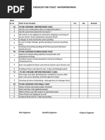 Gypsum Plaster Quality Control Checklist | PDF