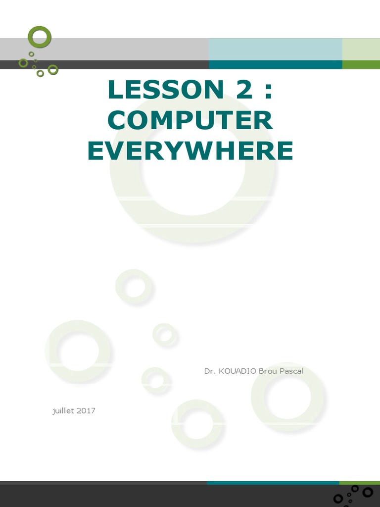 Lesson 2: Computer Everywhere | PDF | Computer Hardware | Random Access ...