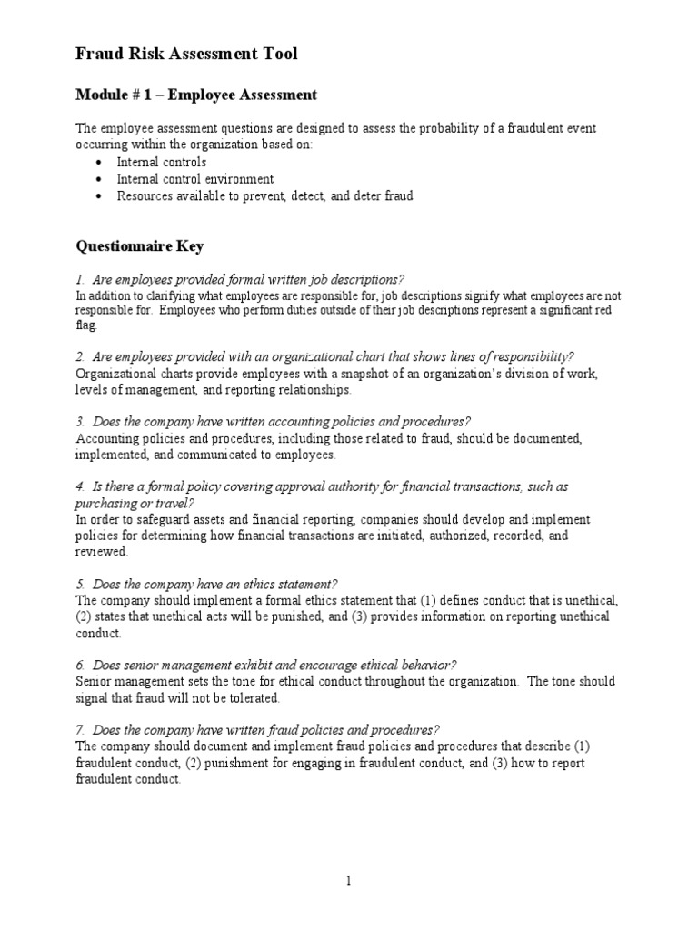 Module-1 Employee Assessment | Download grátis PDF | Internal Control ... Module-1 Employee Assessment | Download grátis PDF | Internal Control ...