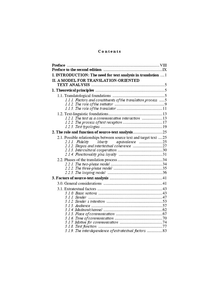 Christiane Nord - Text Analysis in Translation (1991) PDF | PDF ...
