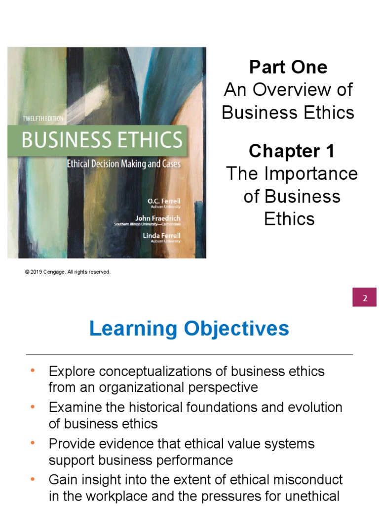 The Importance of Business Ethics | PDF | Business Ethics | Corporate ...