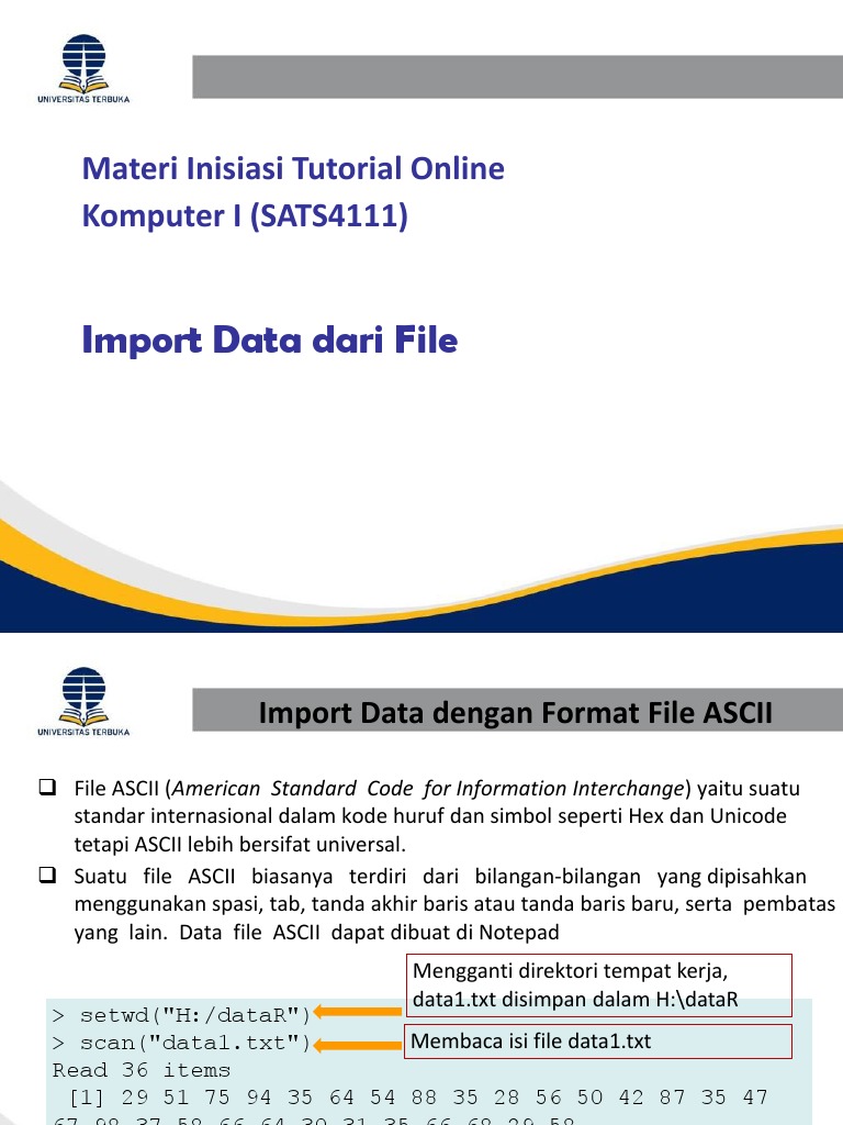 Materi 6 - Import Data Dari File PDF | PDF