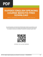 English To Marathi | PDF