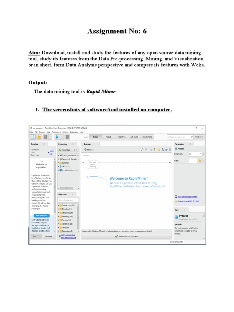 RapidMiner vs Weka: Data Mining Tools Comparison | PDF | Machine Learning | Databases
