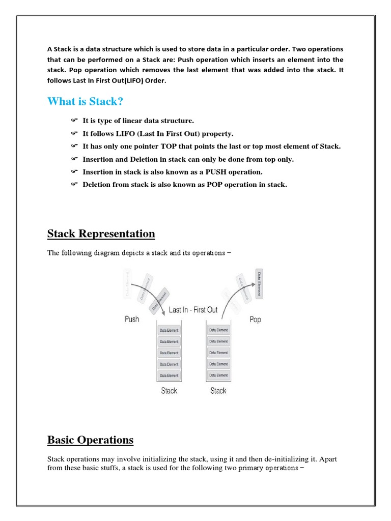 An In-Depth Explanation of Stacks: Their Structure, Operations, Implementation Methods, and Wide ...