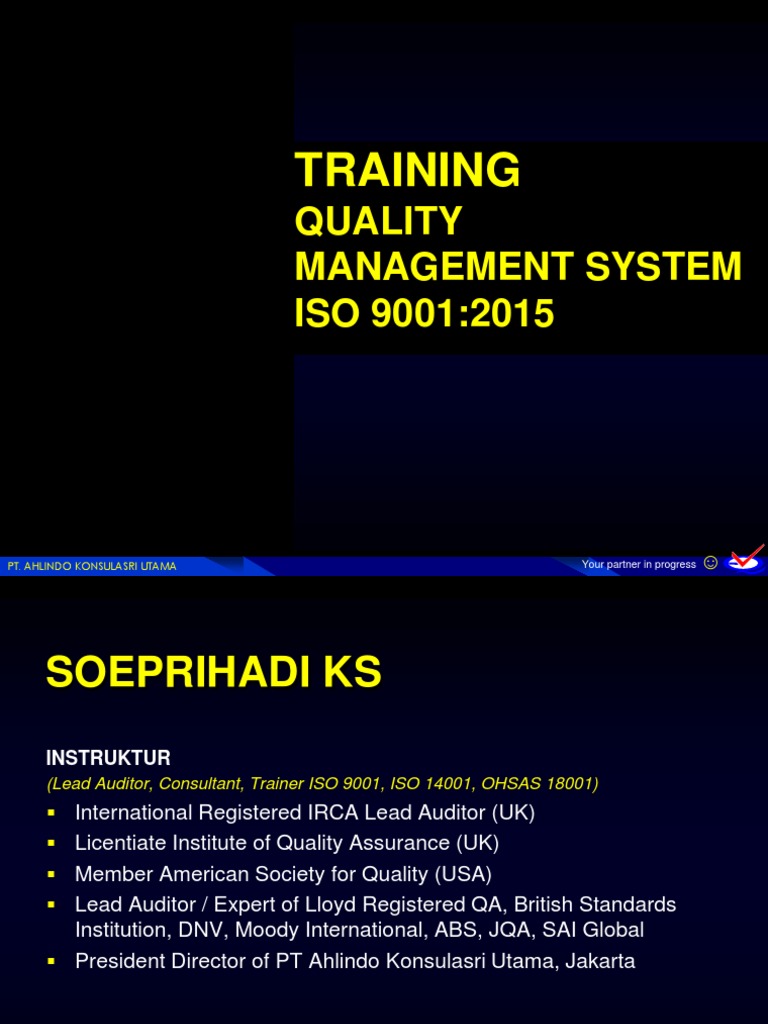 Training QMS ISO 9001 - Clean PDF | PDF