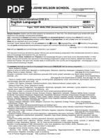 IGCSE English 0500 Journal Writing | PDF | Thought | Feeling