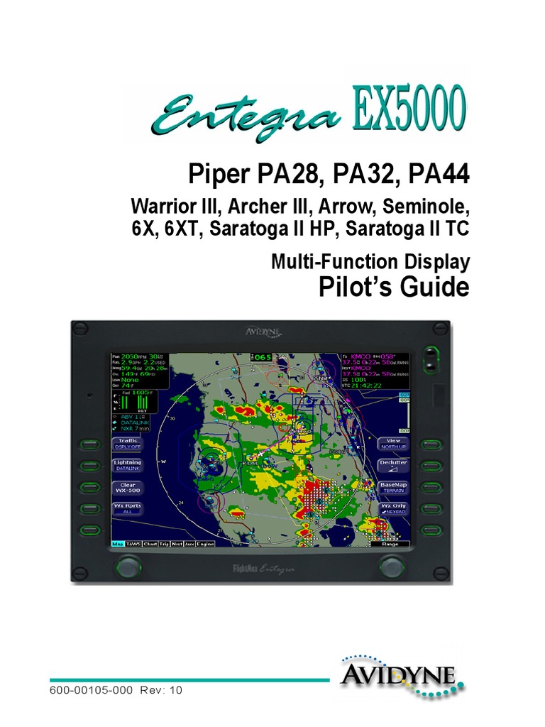 Avidyne EX5000 MFD | PDF | Aerospace Engineering | Aviation