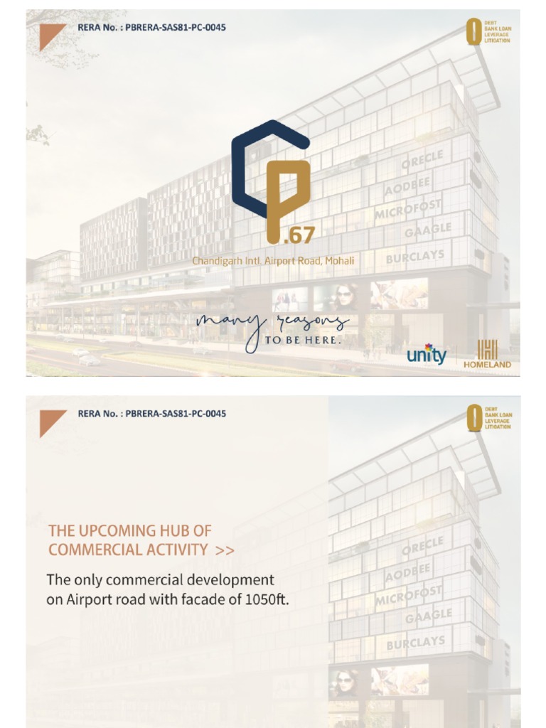 Unity Group CP 67 Mohali Brochure | PDF
