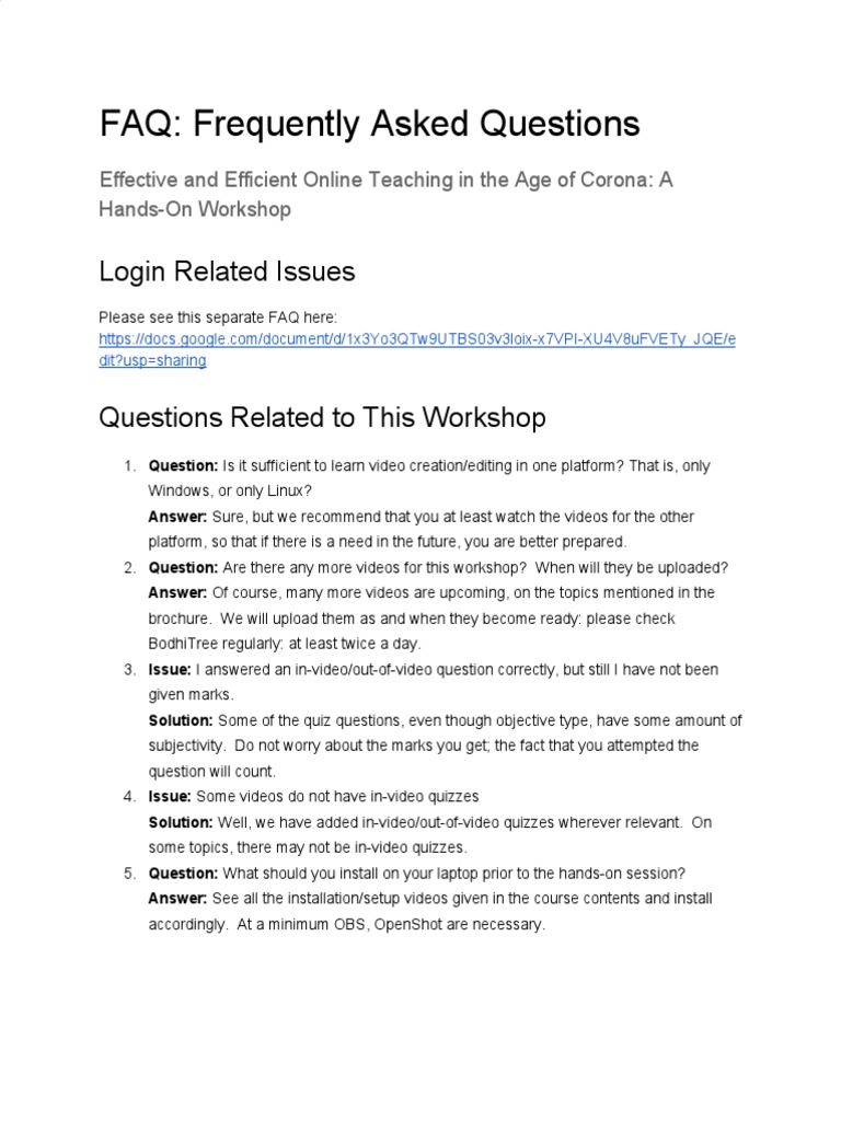 FAQ - Frequently Asked Questions | PDF | Teachers | Computing