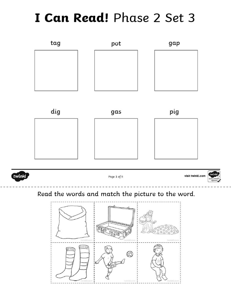 Word-Picture Matching for Kids | PDF | Language Arts & Discipline