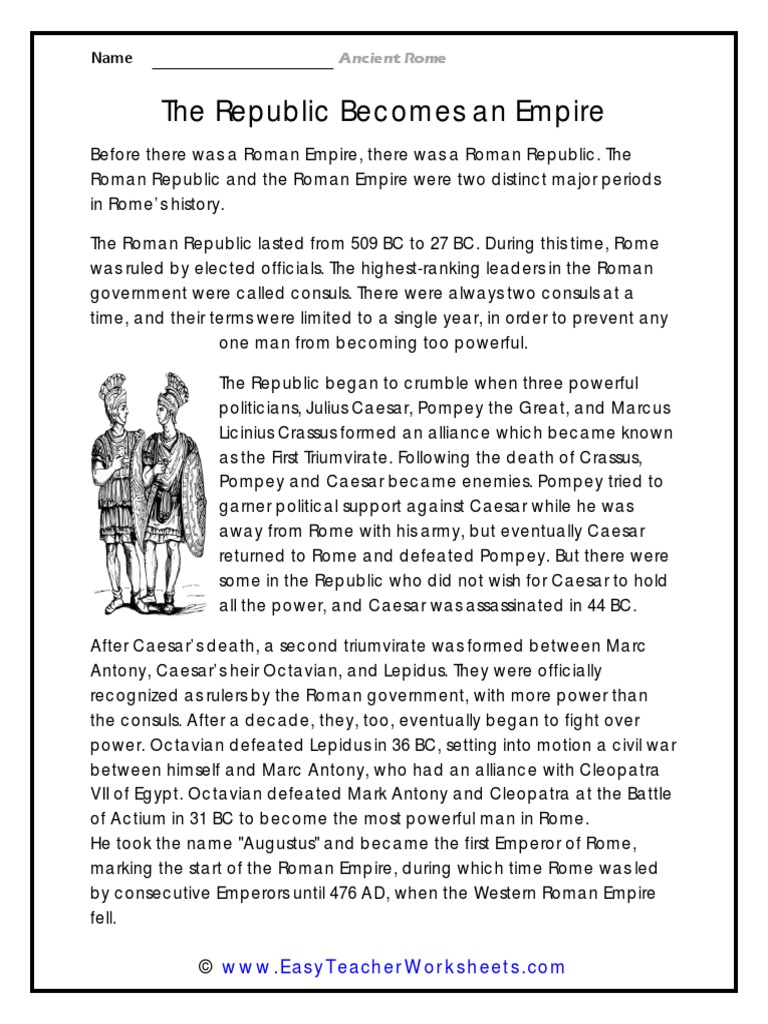 The Republic Becomes An Empire: Ancient Rome | PDF