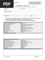 Fall Protection Plan Template | PDF | Safety