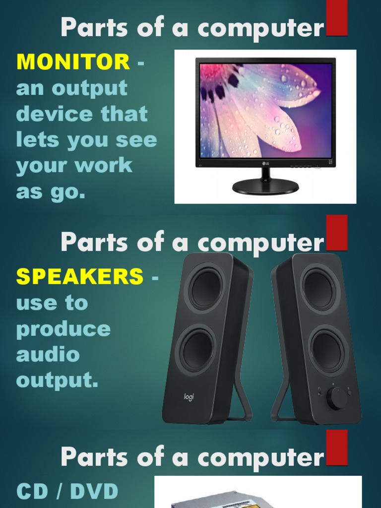 Parts of A Computer: Monitor | PDF